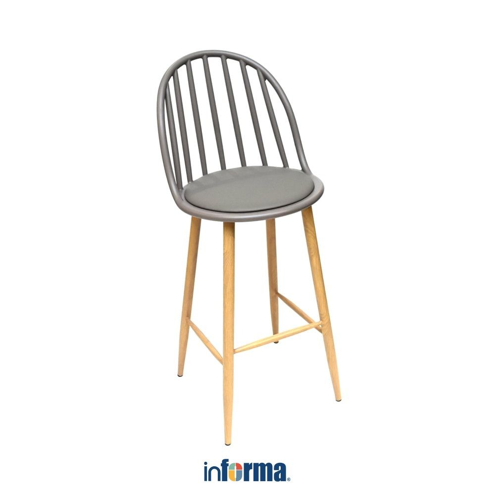 Jual Informa Braga Kursi Bar - Abu-Abu Bar Stool Kursi Kafe Bartending ...