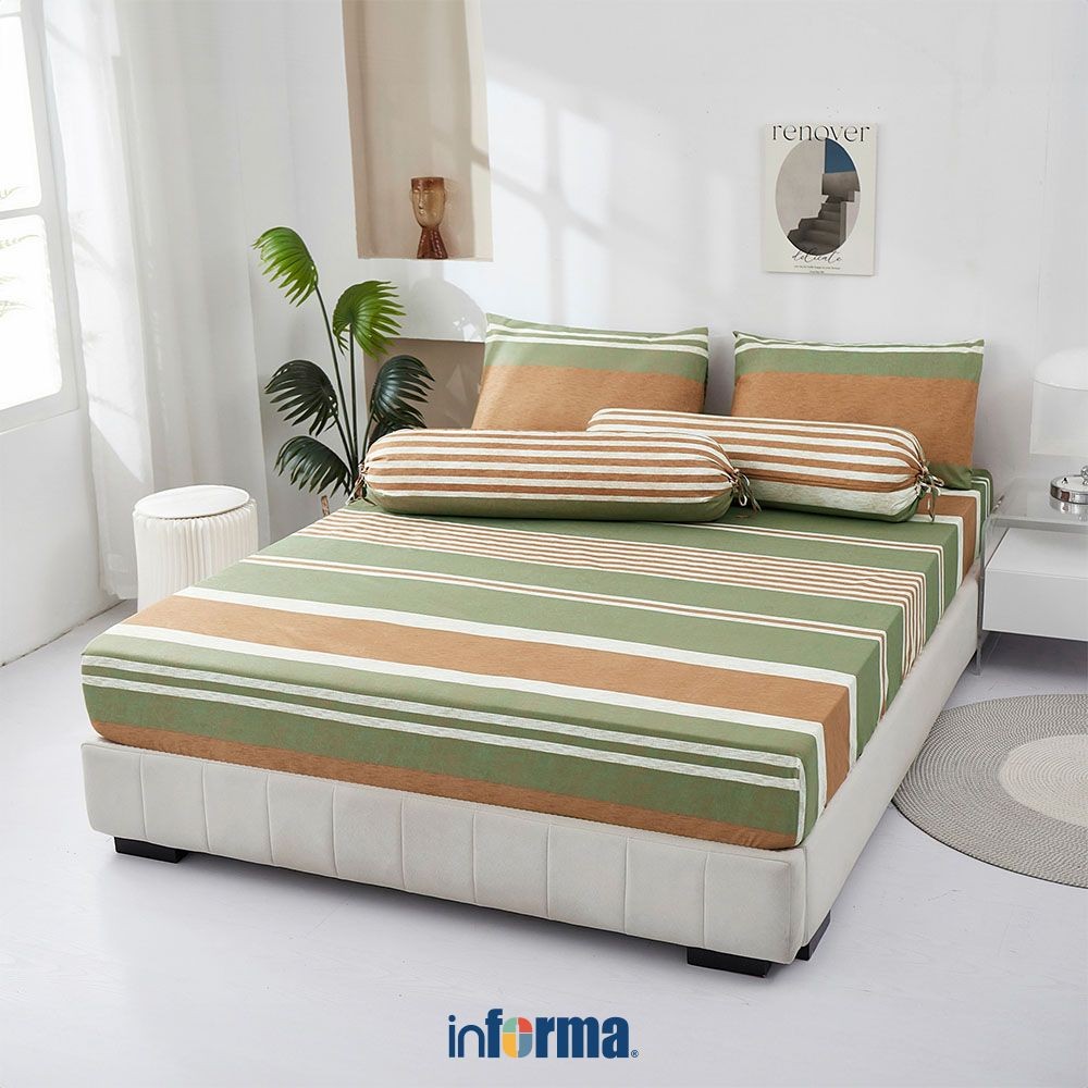 Jual Informa 120X200 cm Set 3 Pcs Seprai Microfiber Xulu Sprei Motif ...