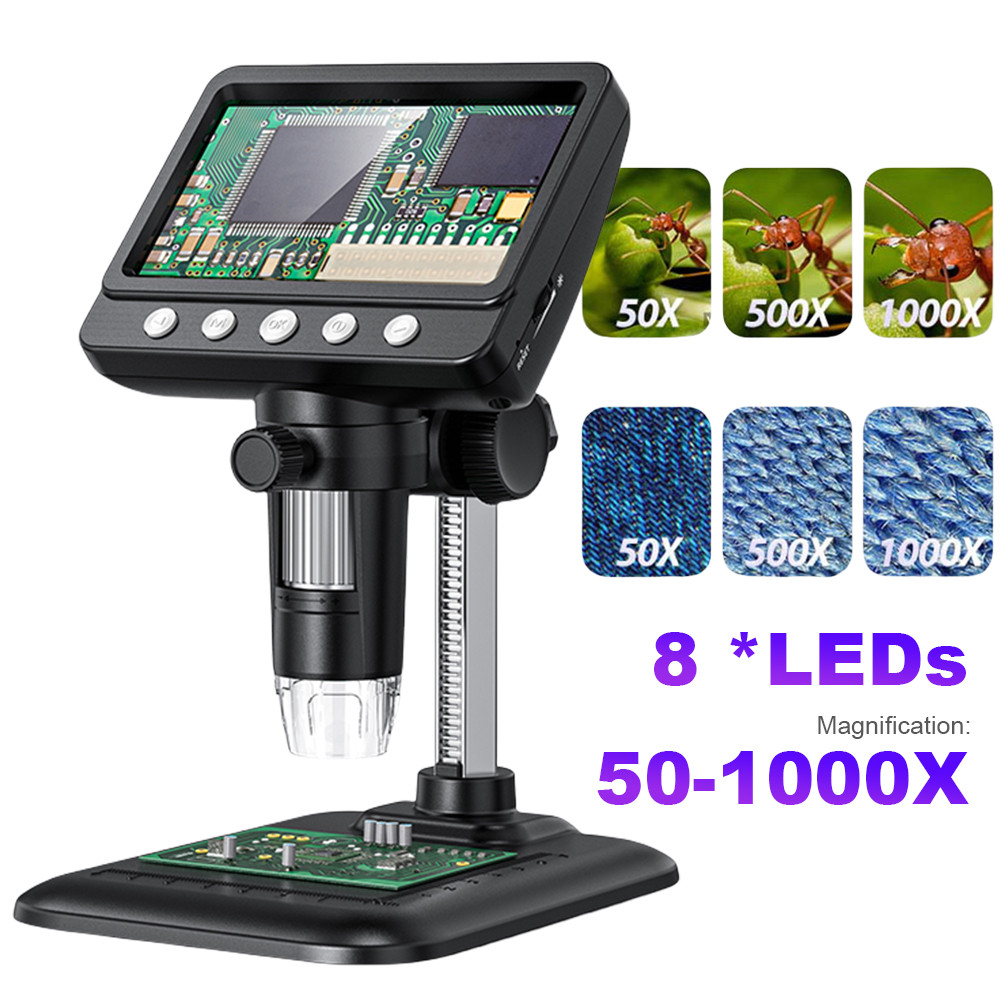 Jual 4.3 Inch Digital Microscope 1080P 1000X Electronic Magnifier ...
