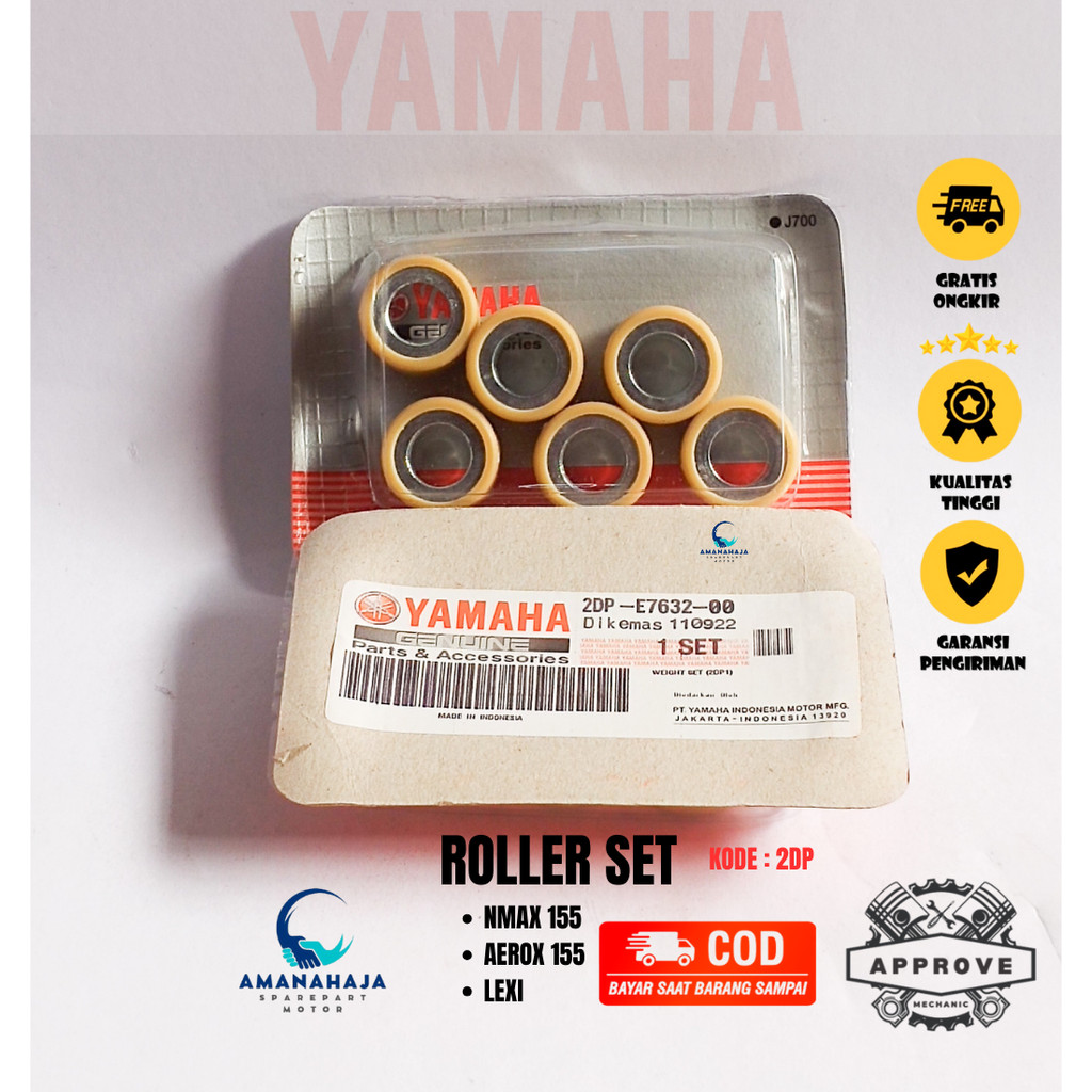 Jual ( GARANSI ) ORI ROLLER SET ONLY MOTOR NMAX / AEROX (2DP) | RULLER ...