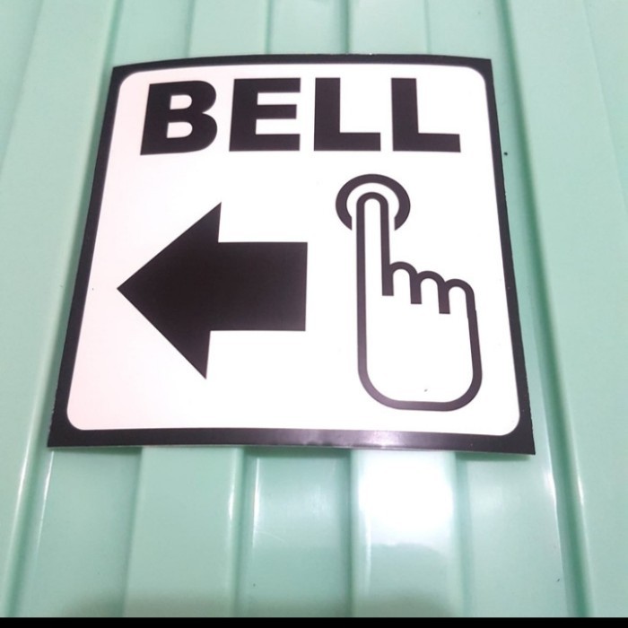 Jual STIKER K3 RAMBU SAFETY BELL UK 10X10 CM STIKER | Shopee Indonesia