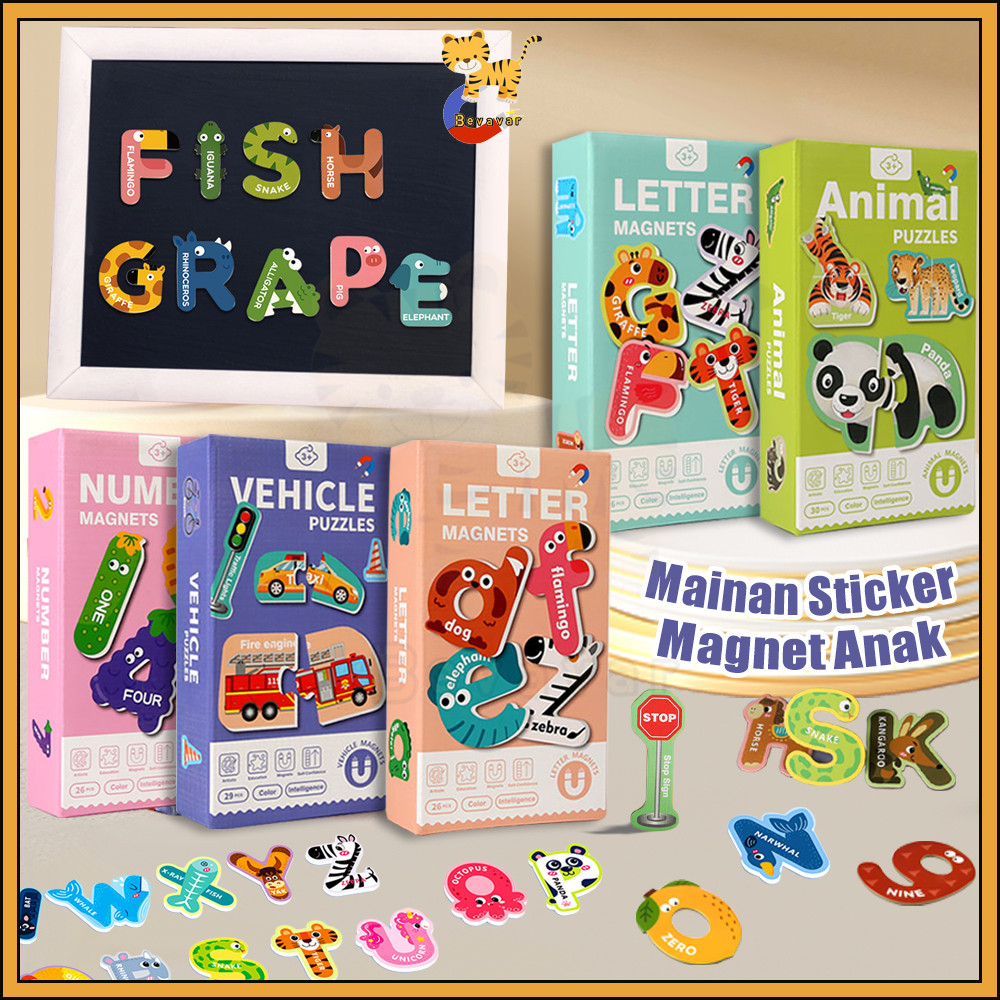 Jual ID Bevavar Mainan Magnetic Alphabet Tempelan Kulkas Magnet/magnet ...