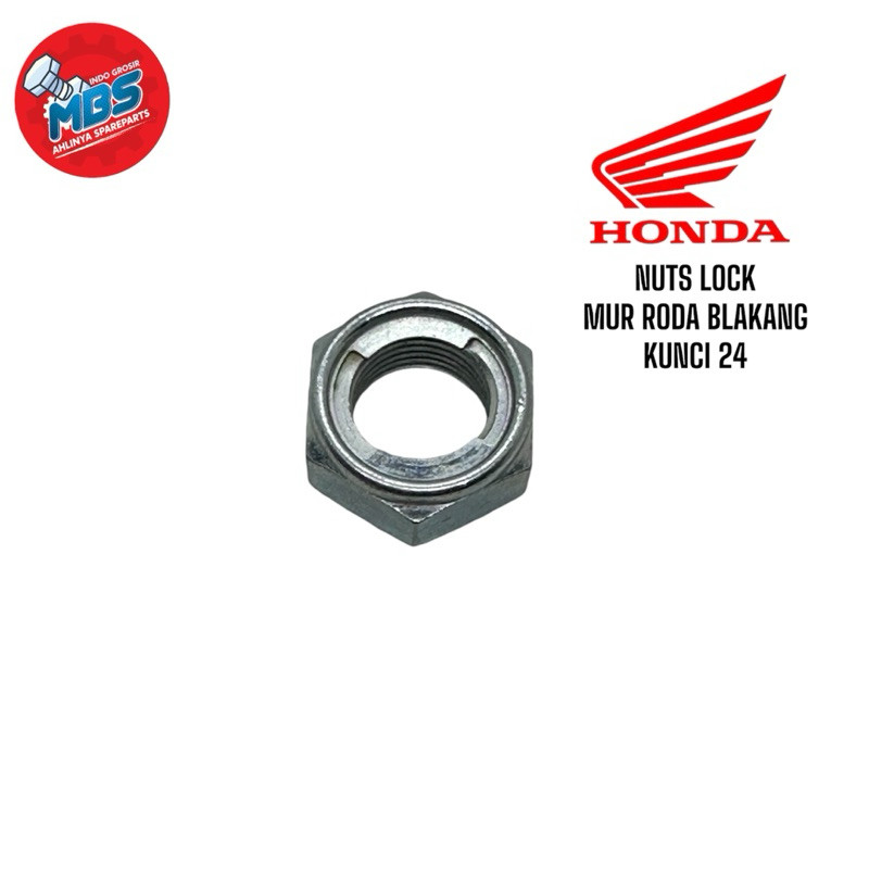 Jual COD MUR KUNCI 24 NUTS LOCK RODA BLAKANG HONDA BEAT SCOOPY VARIO ...