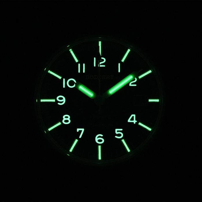 Jual Jam Tangan Otomatis Pria Boderry Landmaster Titanium 100m Green ...