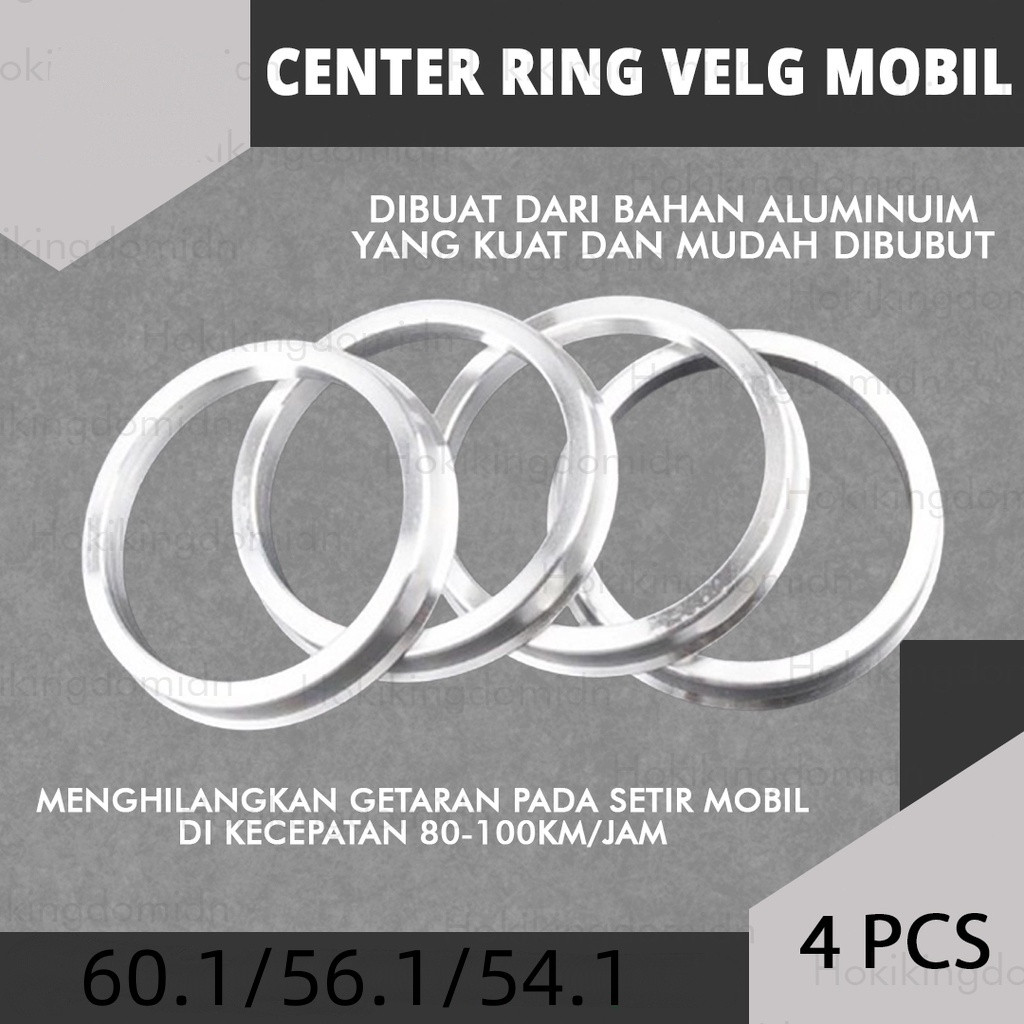 Jual [1 SET 4 PCS] Hub Center Ring Velg / Wheel Hub Centric Rings ...