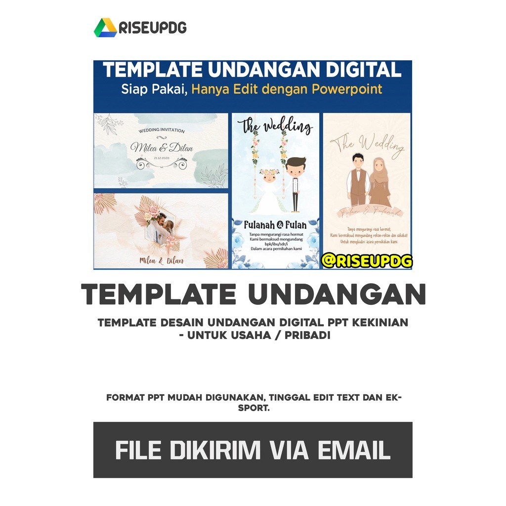Jual Brikfid.pro TEMPLATE DESAIN UNDANGAN DIGITAL PPT KEKINIAN - UNTUK ...