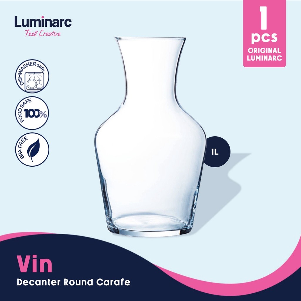 Jual Luminarc Botol Decanter Carafe Vin 1L - 1pcs | Shopee Indonesia