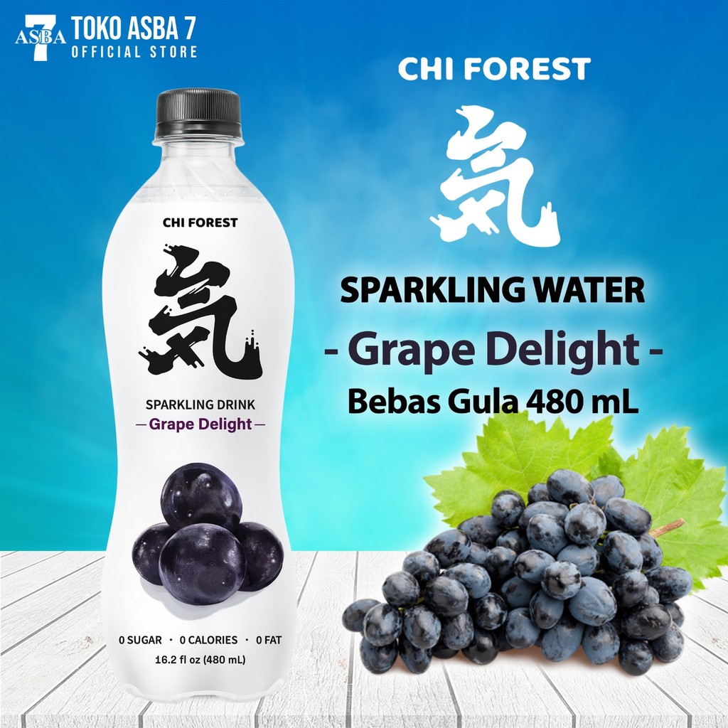 Jual CHI FOREST GRAPE DELIGHT SAPRKLING 480 ML | Shopee Indonesia