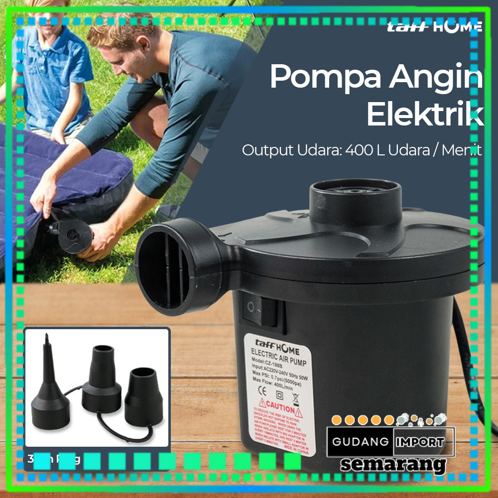 Jual Pompa Angin Listrik Electric Air Pump Untuk Kolam Renang Kasur Vakum Hisap 50W 240V ...