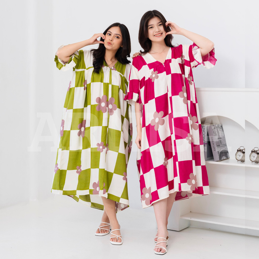 Jual Daster Rampel Dress Viral Korea Jumbo ( Saranghae, Bianca, Marimar ...