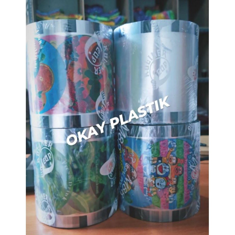 Jual Plastik Lid Cup Sealer Cup 1000 Cup | Kartun Daun Teh Buah Polos ...