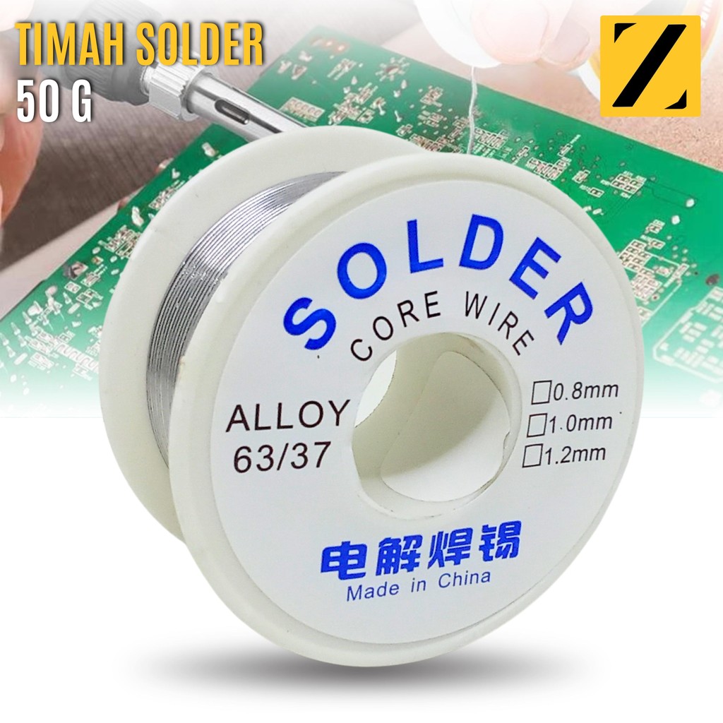 Jual ONEL Lead Roll Soldering Timah Kawat Solder Gulung Diameter 0,8mm 50g 63/37 Wire Tinol ...