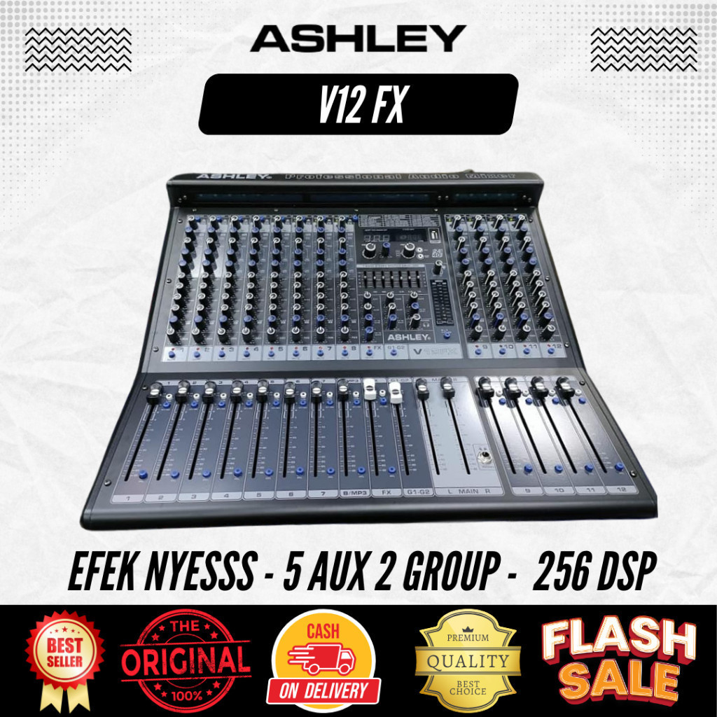 Jual Mixer 12 Channel Ashley V12FX | Shopee Indonesia