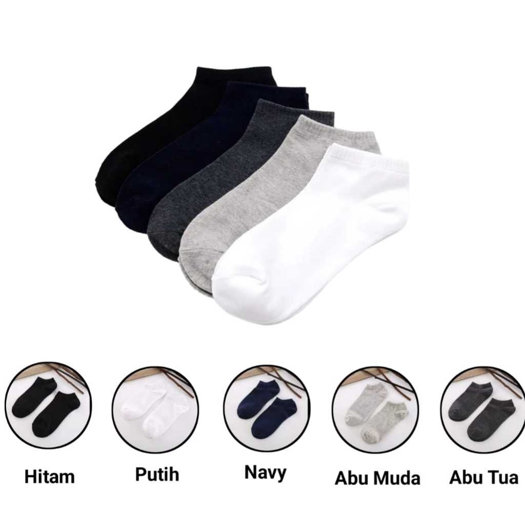 Jual ALZURA - Kaos Kaki Pendek Mata Kaki Pria Dan Wanita - Kaos Kaki ...