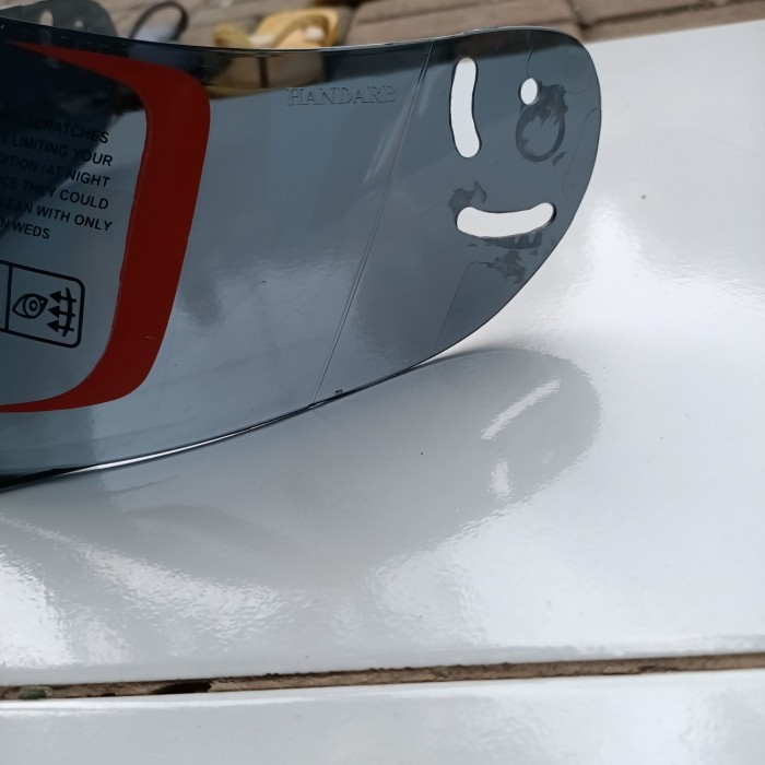 Jual Flat visor untuk helm ink cl max / basic visor r10 merk handarb ...