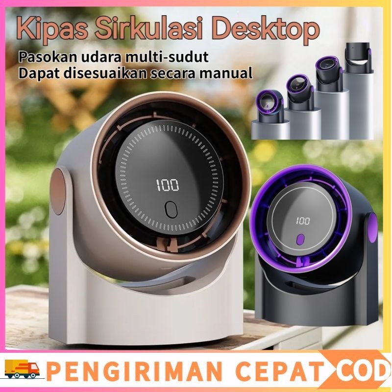 Jual 【Penjual Lokal】Kipas Sirkulasi Desktop Pengurangan Kebisingan Bass ...