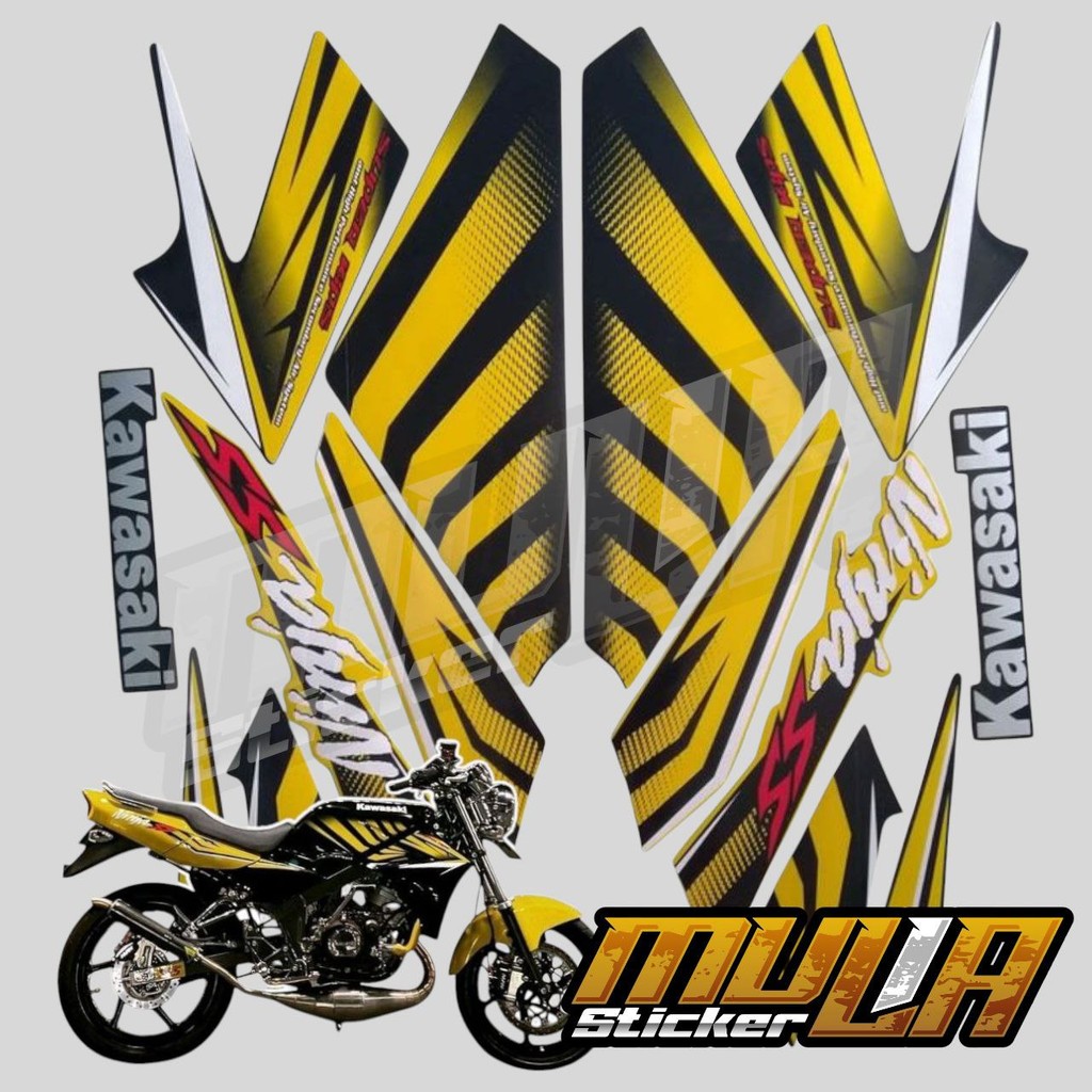 Jual STICKER STIKER POLET LIS STRIPING MOTOR FULL BODY KAWASAKI NINJA ...