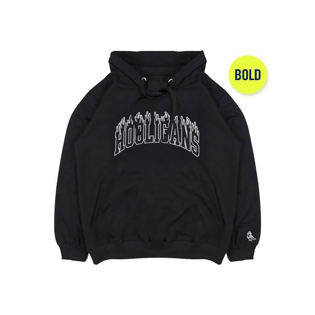 Jual HOOLIGANS Hoodie Bold Flame - Black | Shopee Indonesia