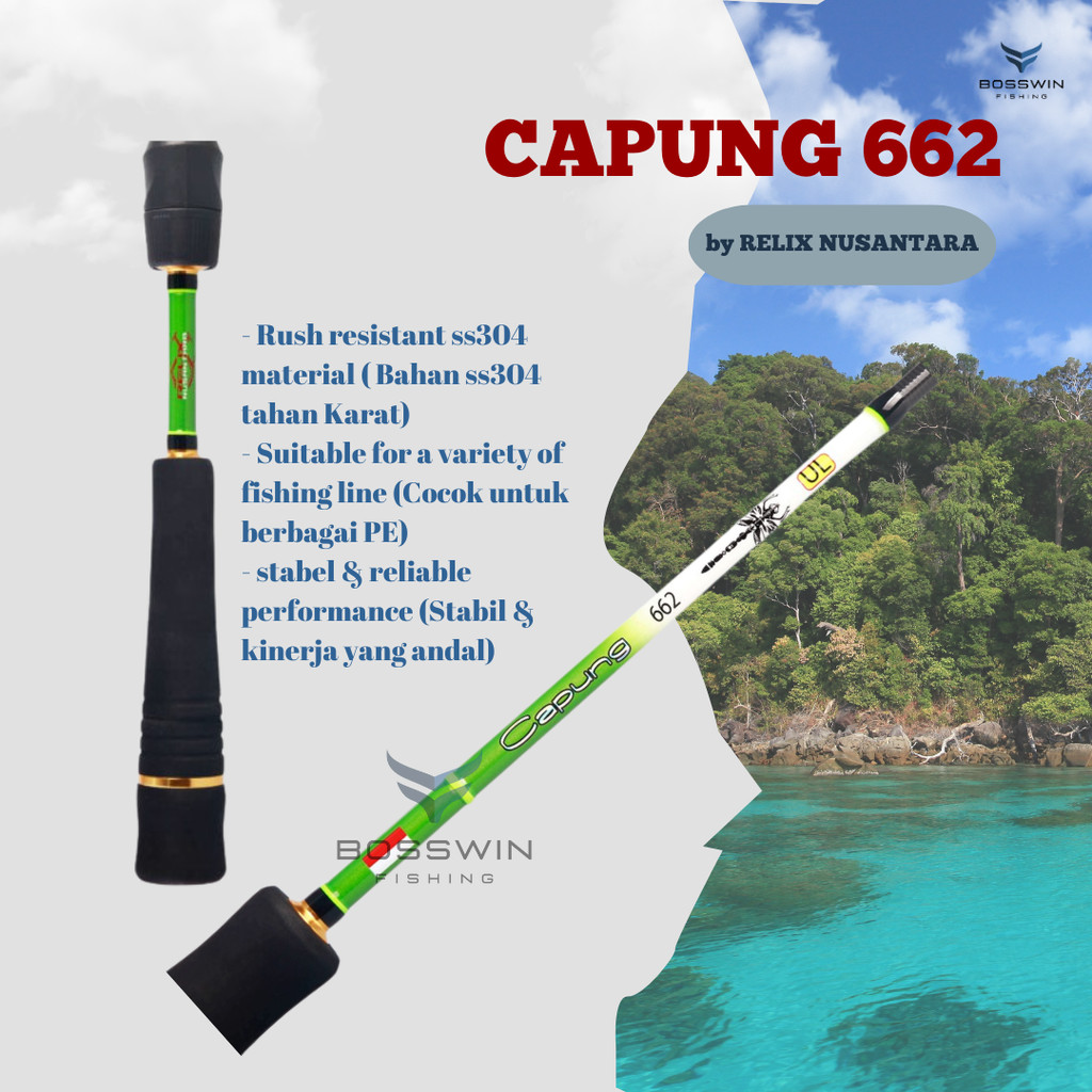 Jual Joran Pancing Relix Nusantara Capung 662 UL (1-5 lbs) GEN II Gen 3 ...