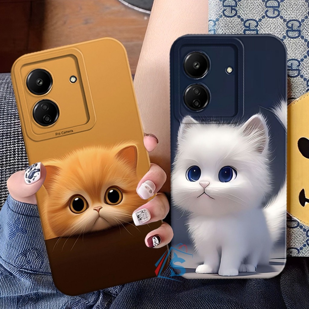 Jual [SHARK CASE] Softcase REDMI POCO C65/REDMI 13C Motif Kucing ...
