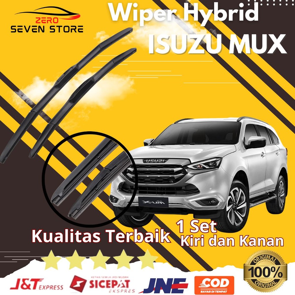 Jual Wiper Hybrid Mobil Isuzu Mux 1 Set Kiri dan Kanan Tanpa Rangka ...