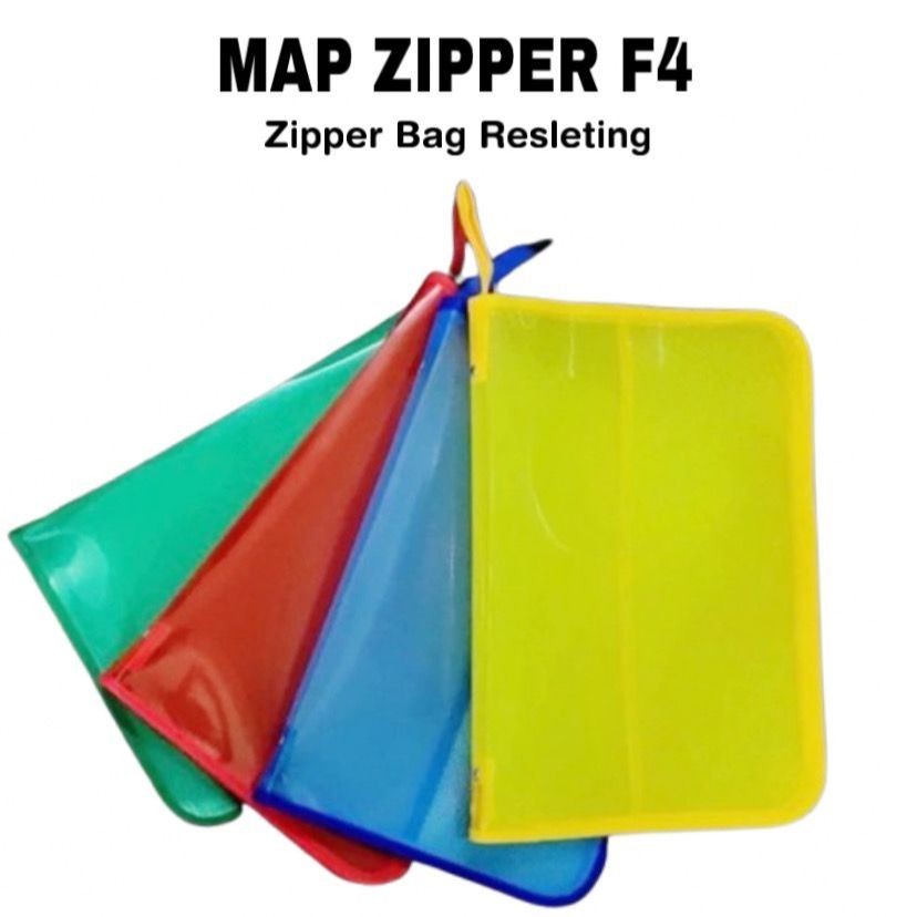 Jual HD Map Resleting Warna / Tas Documen / Map Tenteng / Map Zipper Resleting | Shopee Indonesia
