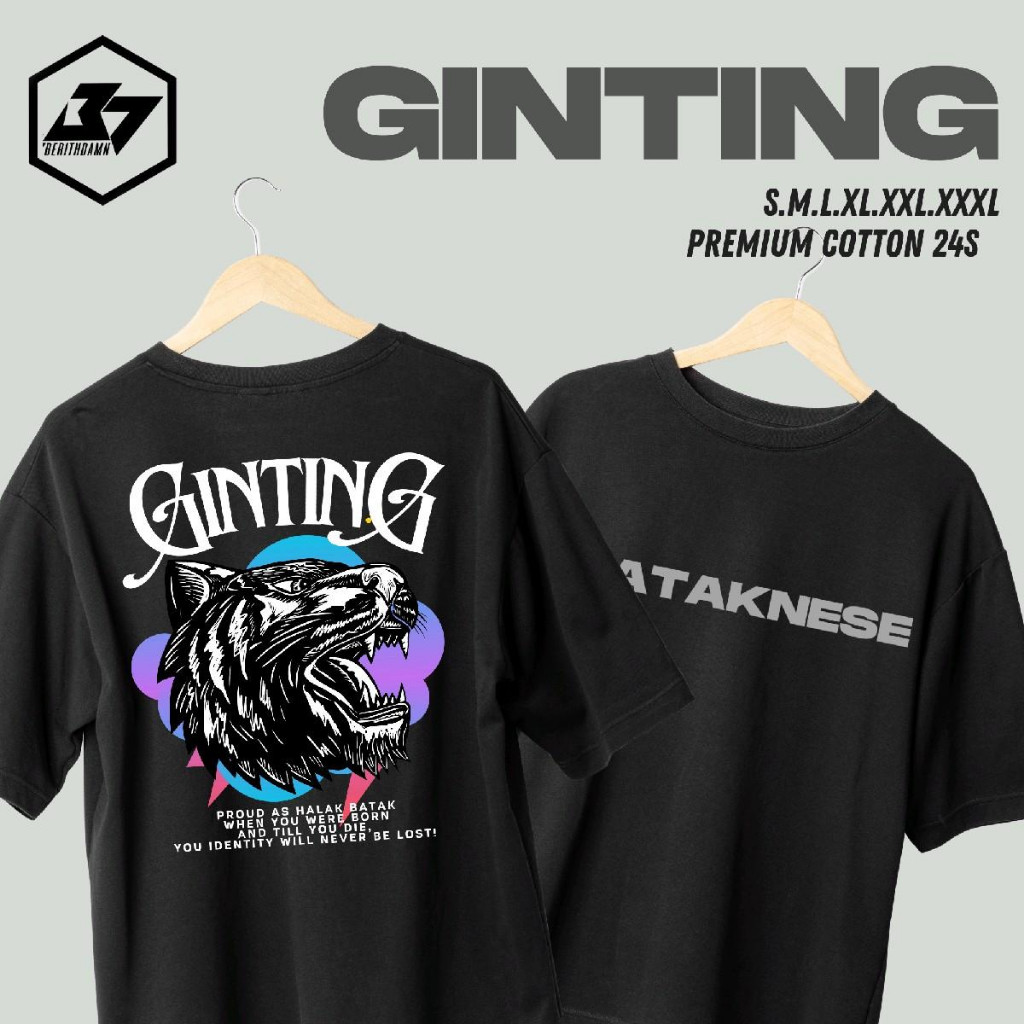 Jual Kaos Batak Marga GINTING Tshirt Premium Cotton 24s Berithdamn ...