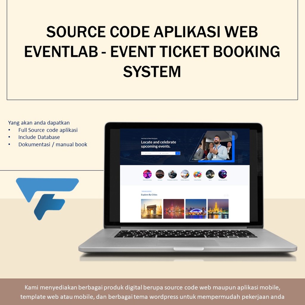 Jual SOURCE CODE APLIKASI WEB EVENTLAB - EVENT TICKET BOOKING SYSTEM | Shopee Indonesia