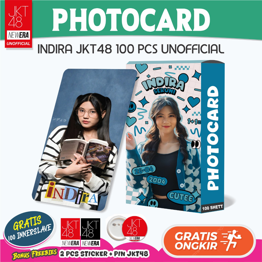 Jual Koleksi Foto Photocard Indira JKT48 100 Pcs Bonus Innersleeve JKT48 COD | PC JKT48 Foto ...