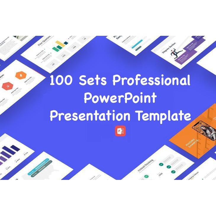 Jual [ PROMO ] 100+ Set Template Slide Presentasi PowerPoint Premium ...