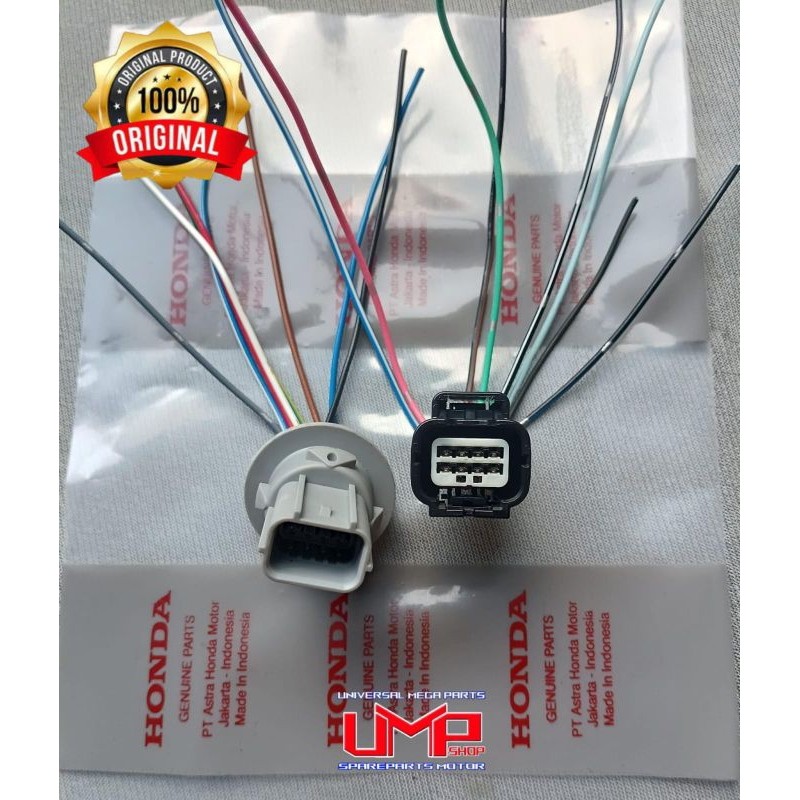 Jual Kabel soket lampu depan socket headlamp pin 8 soket konektor ...