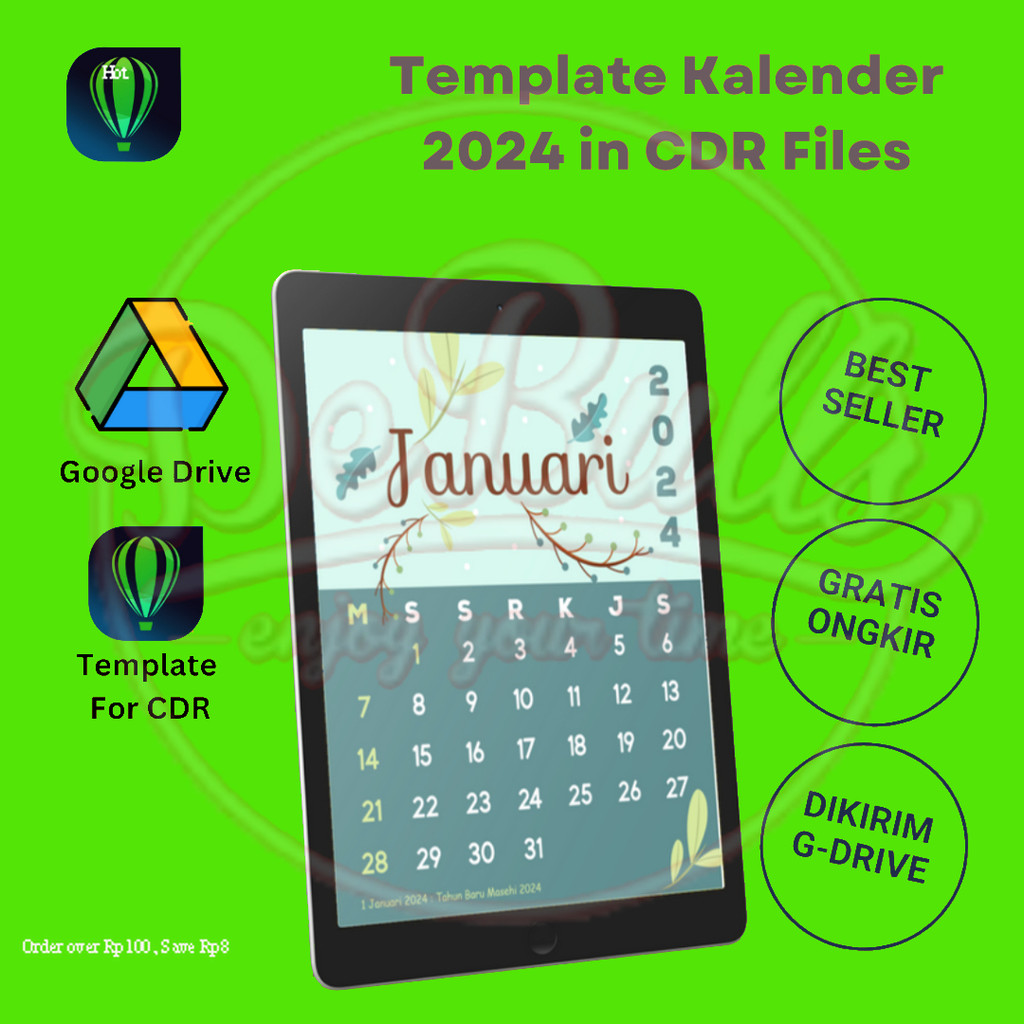 Jual 20 Template Kalender 2024 CorelDraw Files 2022 v24 | Shopee Indonesia