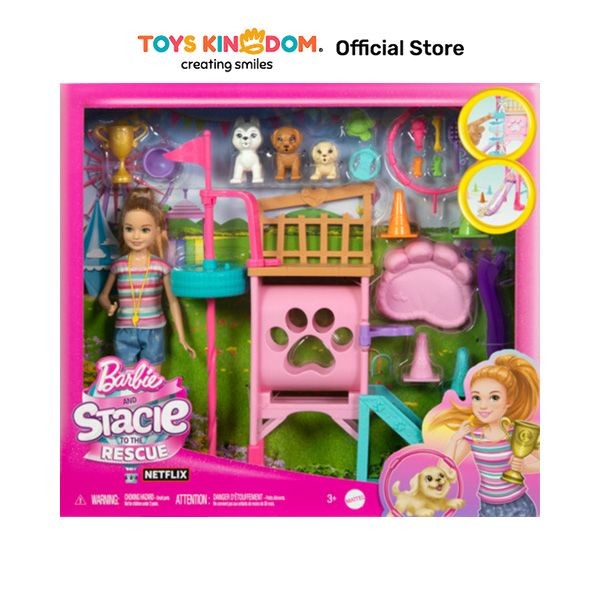 Jual Toys Kingdom Barbie Set Boneka Barbie & Stacie To The Rescue Hrm10 ...