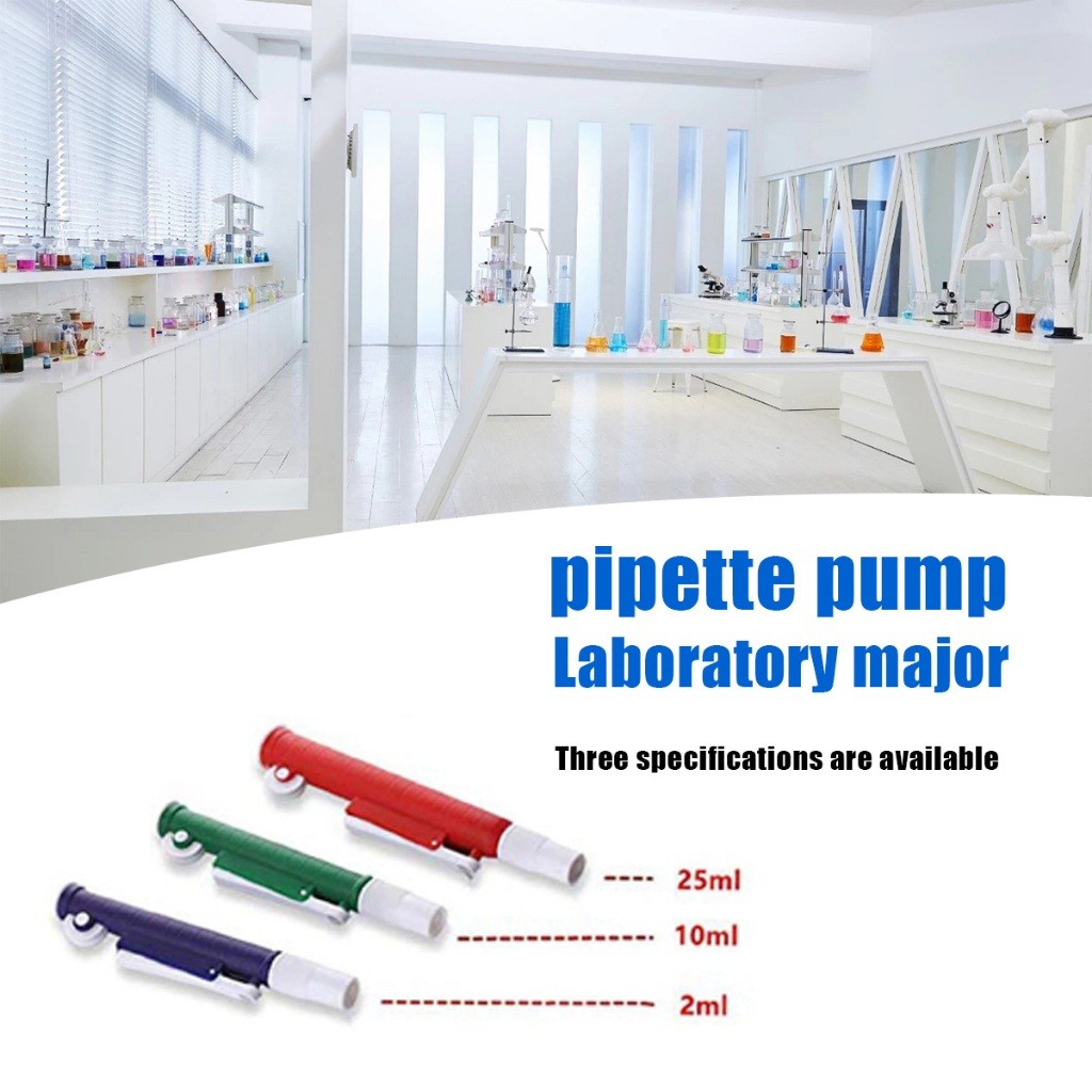 Jual PIPET PUMP 2/10/25 ML PIPETTE FILLER PUMP PIPETTE LAB TRANSFER ...