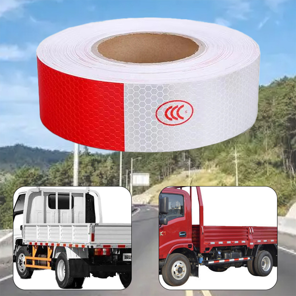 Jual Stiker Reflektor Merah Putih Warning Sign Strip reflektif - Stiker ...