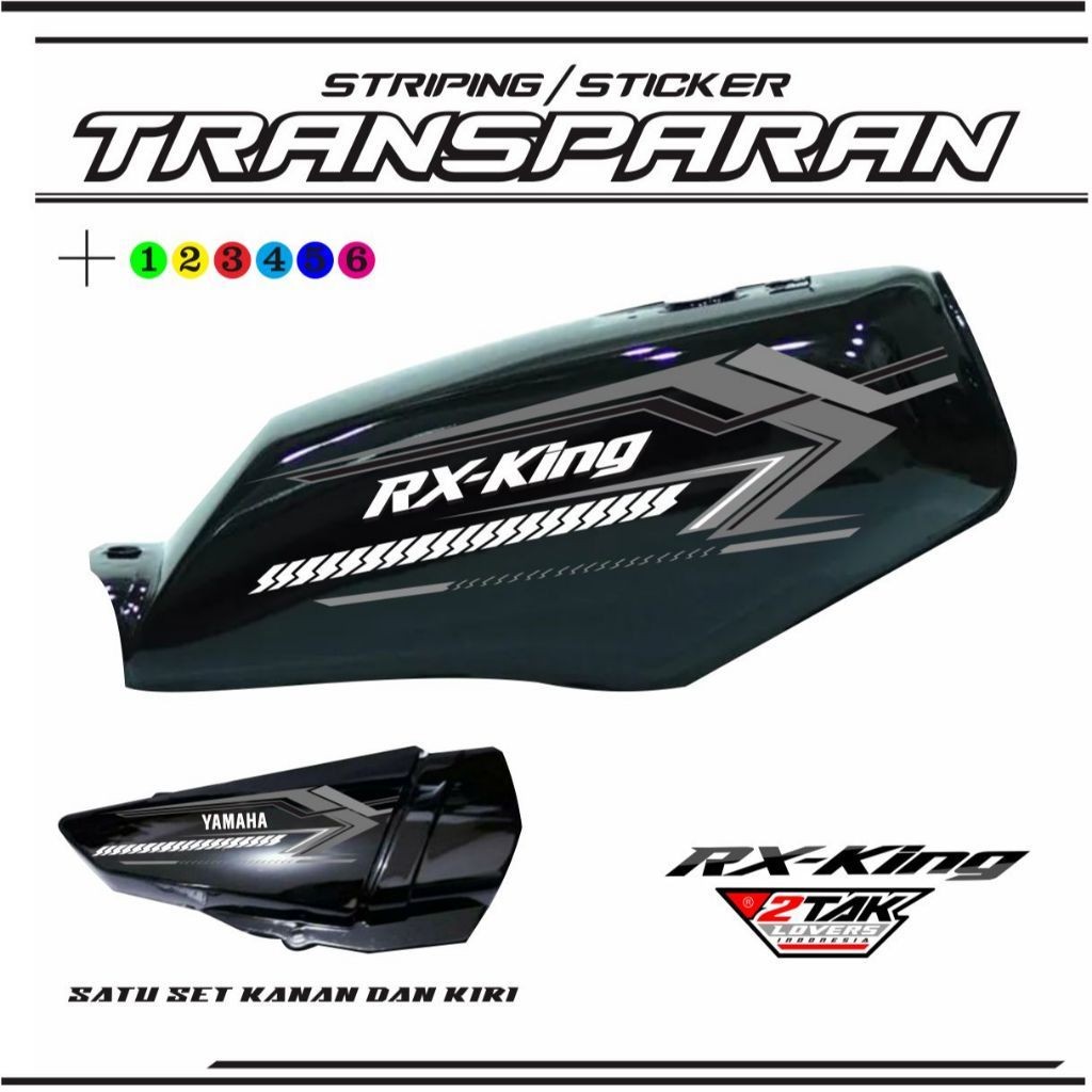 Jual LIS TRANSFARAN / Striping Rx King Lis BahaN Bening Sticker ...