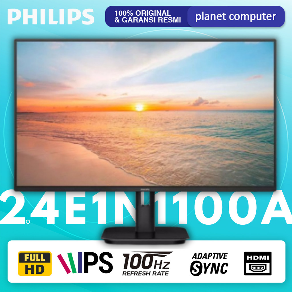 Jual Monitor LED PHILIPS 24E1N1100A 24" IPS 1080p FHD 100Hz 1ms HDMI ...