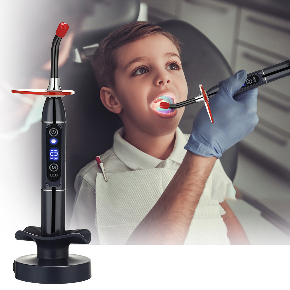 Jual Dental Curing Light Wireless Led Dental Light Curing Lamp Cordless ...