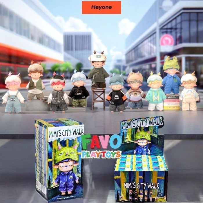 Jual HEYONE x MIMI - MIMI's City Walk Series Plush Pendant Doll Blind Box | Shopee Indonesia