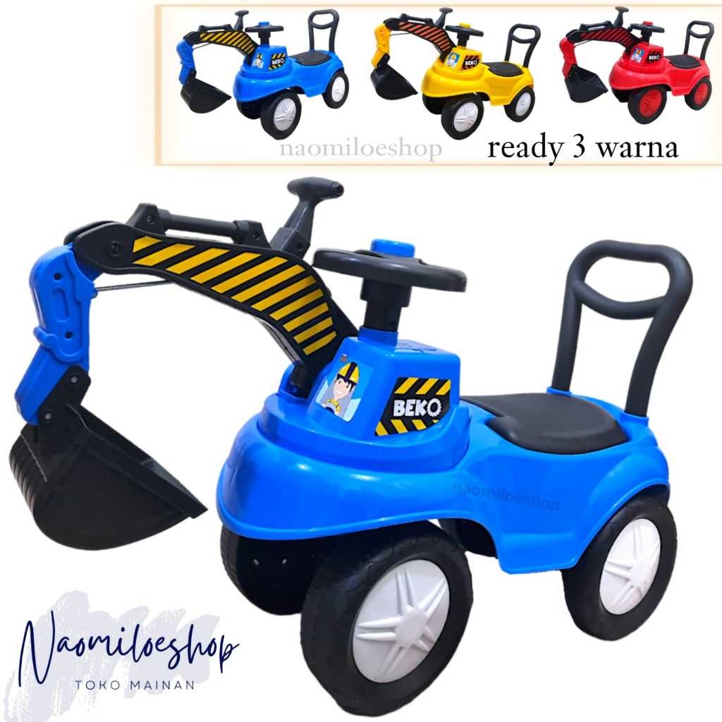 Jual 2in1 BEKO RIDE ON mainan MOBIL DORONG anak konstruksi n mobil BEKO ...