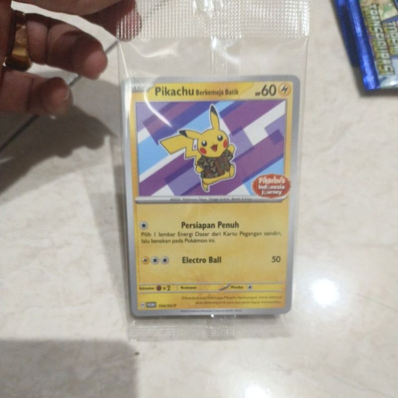 Jual Pikachu Berkemeja Batik Pokemon Tcg Indonesia 101/SV-P | Shopee Indonesia