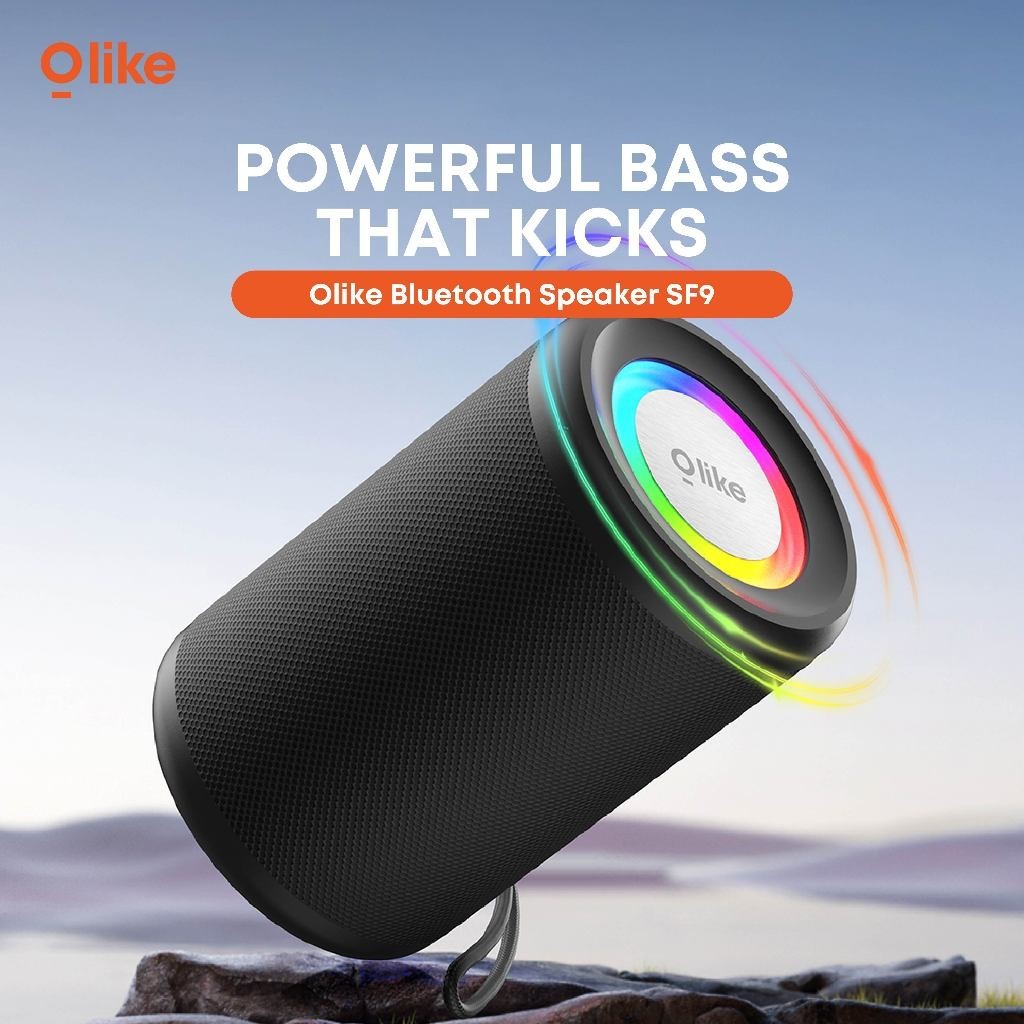 Jual OLIKE SF9 LED Light | IPX4 | Bluetooth 5.3 Speaker Mini Portable ...