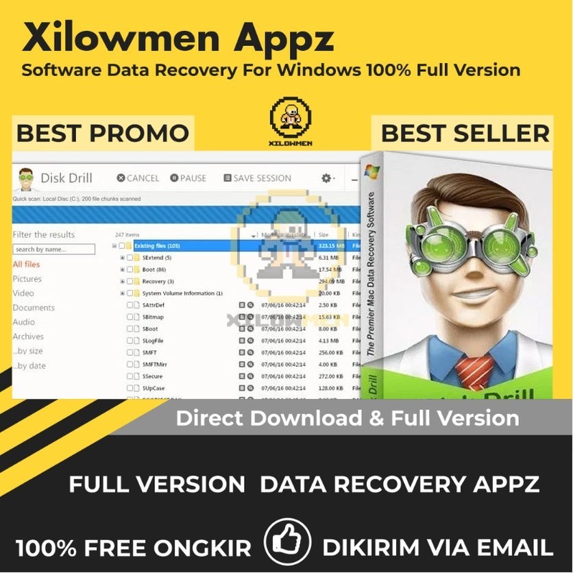 Jual [Full Version] Disk Drill Professional Pro Lifetime Data Recovery ...