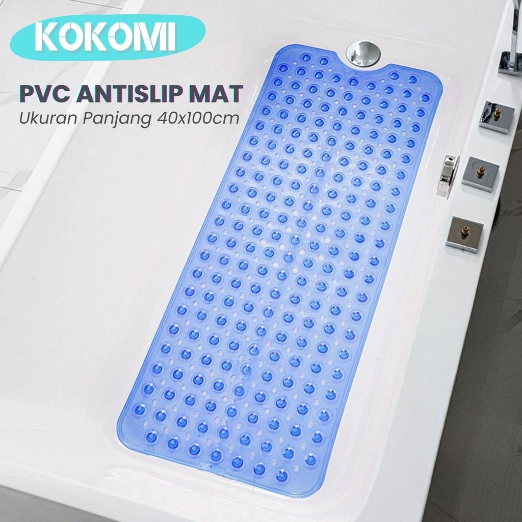 Jual KOKOMI Keset PVC Bathtub PVC 40x100cm Bathroom Mat Anti Slip ...