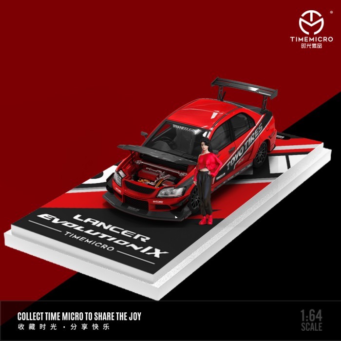 Jual Time Micro 1:64 Mitsubishi Lancer Evolution 9 Voltex Racing ...