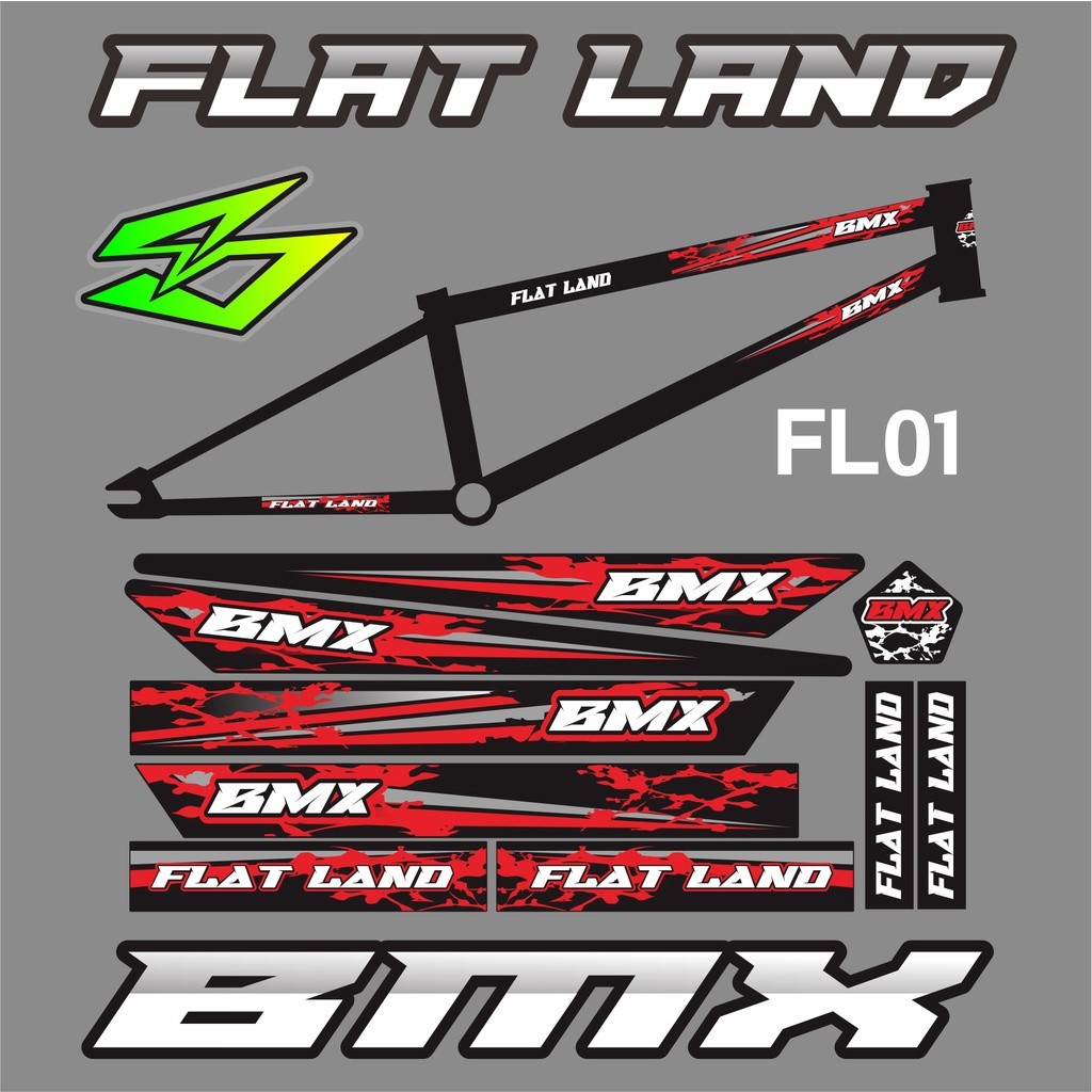 Jual STIKER SEPEDA BMX / STIKER CUSTOM BMX FLAT LAND FL01 | Shopee ...
