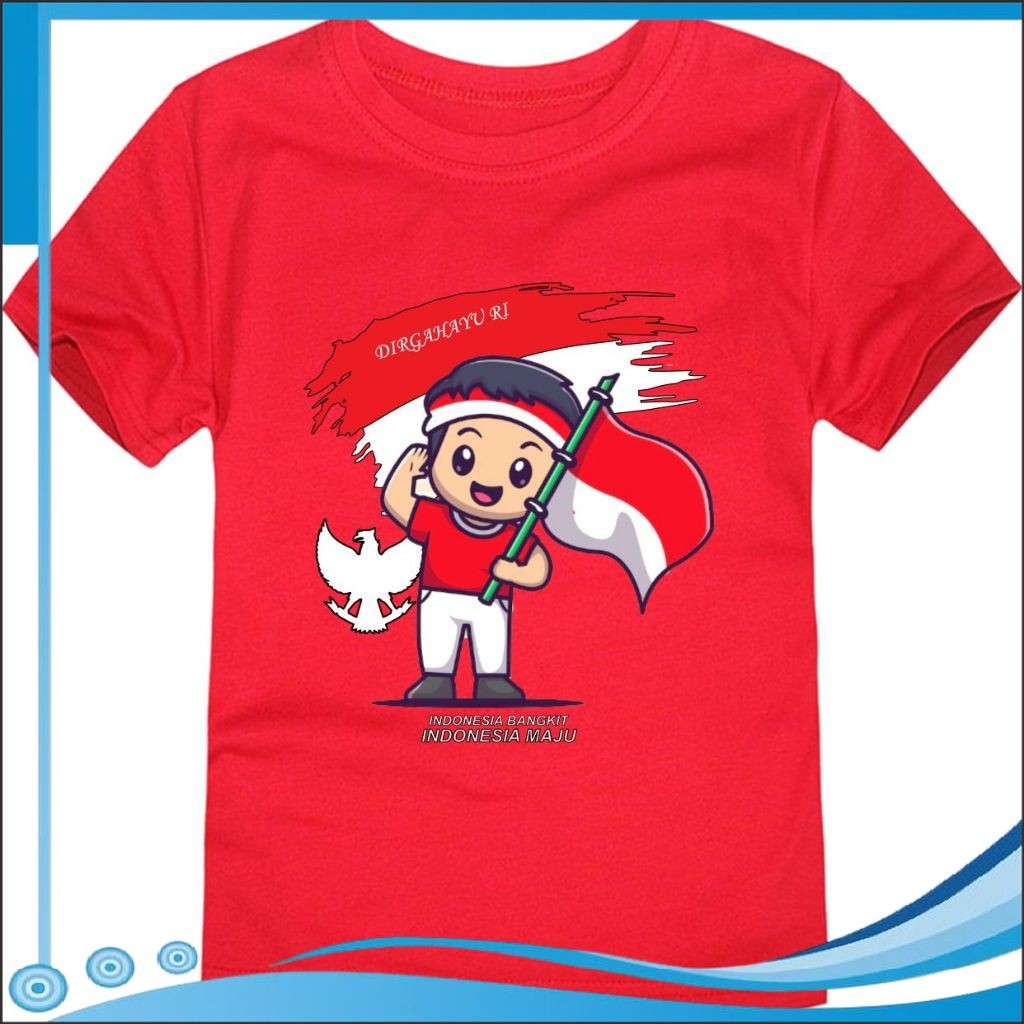 Jual TB Kaos Distro Anak Kemerdekaan Indonesia Hut RI 17 Agustus Fashion Kids 16 A6 | Shopee ...