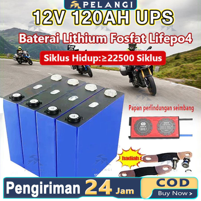 Jual 12V Lifepo4 Baterai 120AH UPS BMS【CATL/BYD】Lifepo4 Baterai 120AH 4000 Cycle Solar Lithium ...
