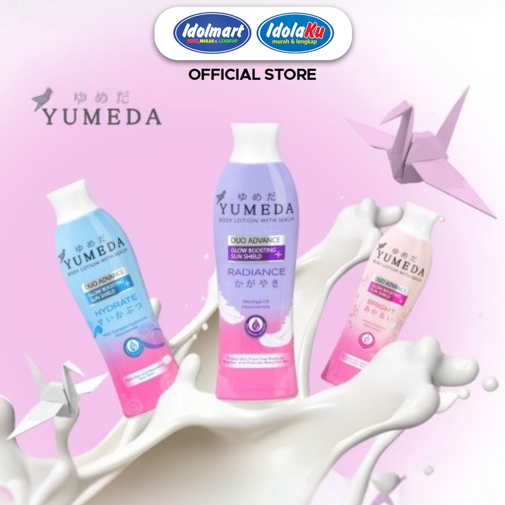 Jual IDOLMART YUMEDA Body Lotion With Serum Bottle 180mL | Shopee Indonesia
