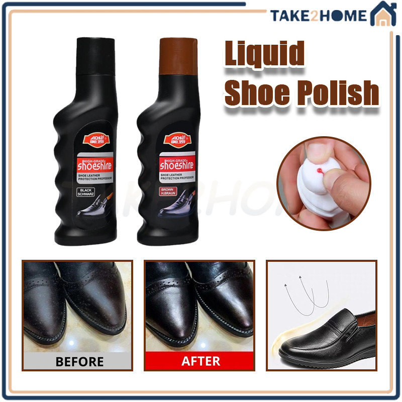 Jual Liquid Shoe Polish Wax/Semir Sepatu Instan Cair/Semir Sepatu Cair ...